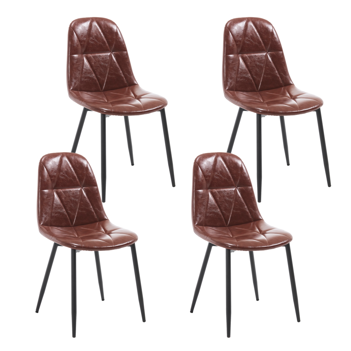 Click here for Streamdale Modern Faux Leather Dining Chairs (Set... prices