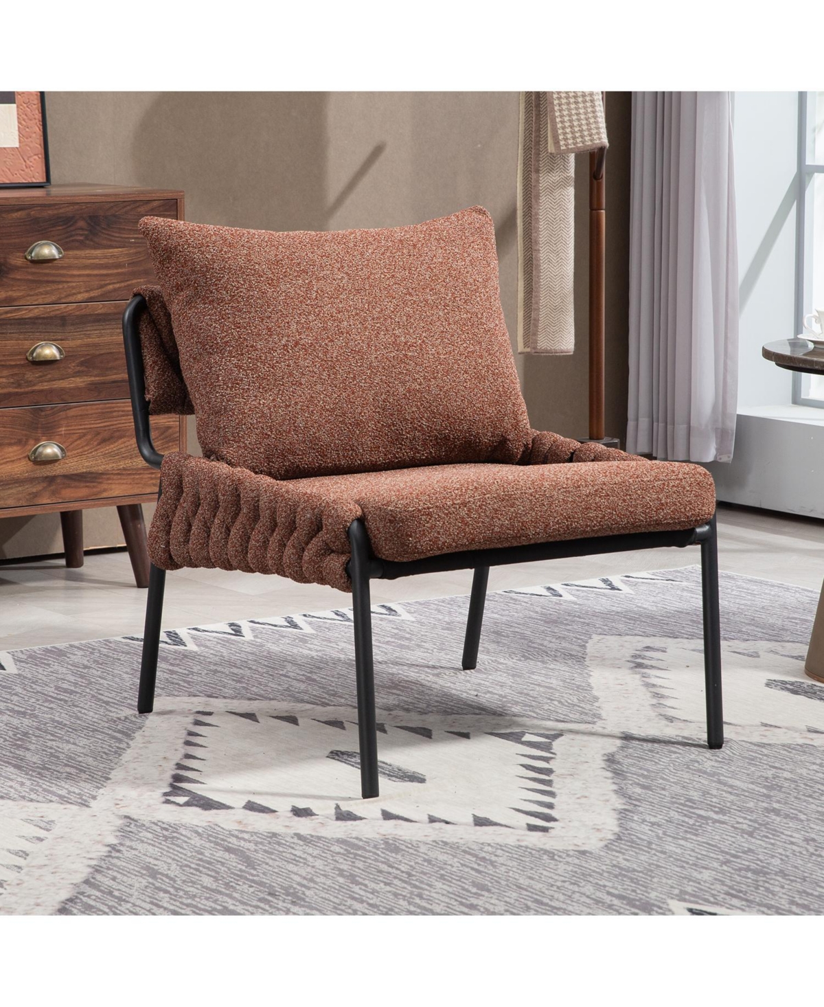 Click here for Streamdale Cozy Accent Lounge Chair with Braided U... prices