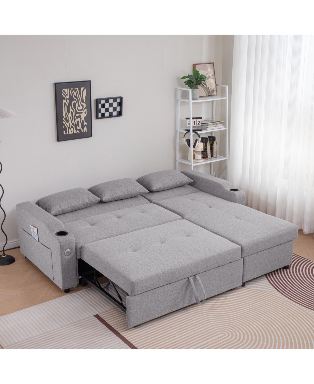 Click here for Streamdale 84" Adjustable Sofa Bed with Stora... prices
