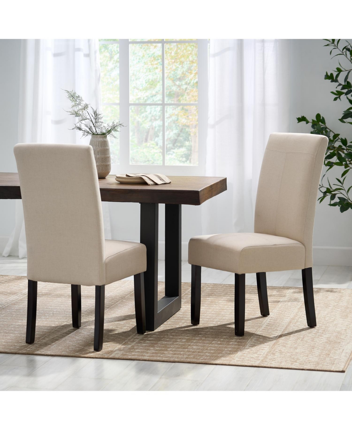 Click here for Streamdale T-Stitch Upholstered Dining Chairs - Se... prices