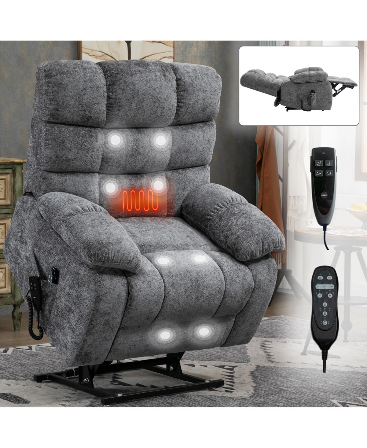 Click here for Streamdale Electric Lift Recliner Chair with Heat... prices