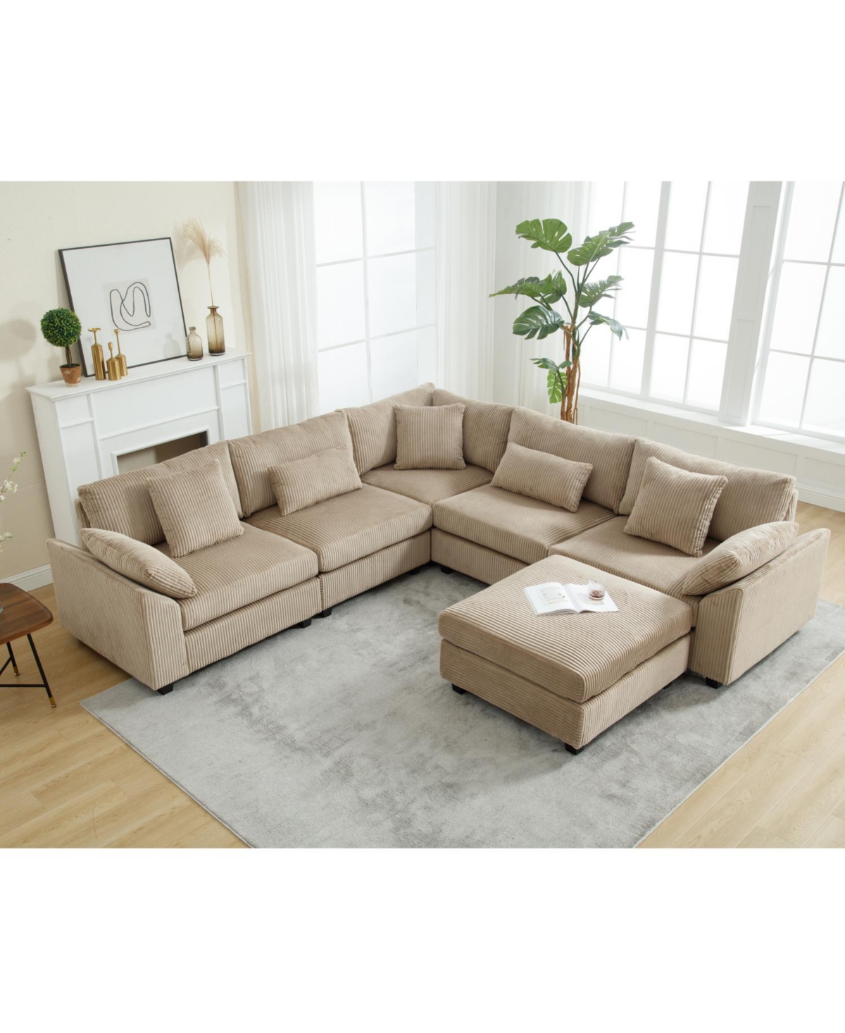Click here for Streamdale 6-Seat Oversized Modular Sectional Sofa... prices