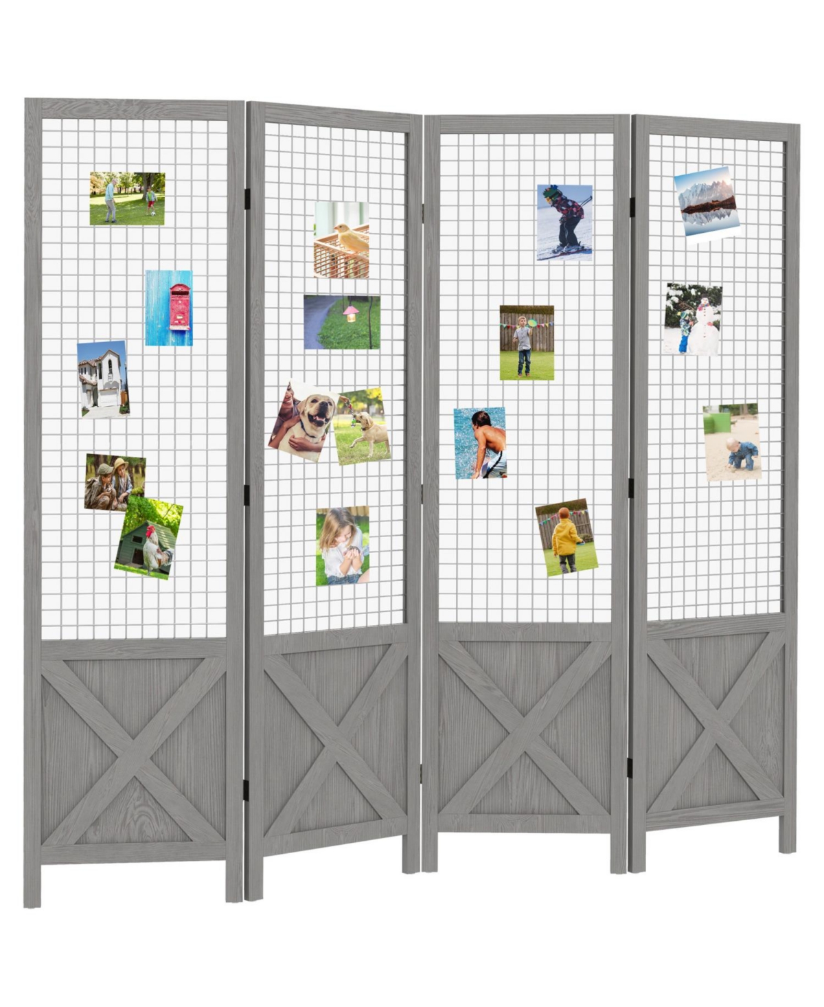 Click here for 4 Panel Room Divider  4.7 Ft Tall Wood Indoor Port... prices