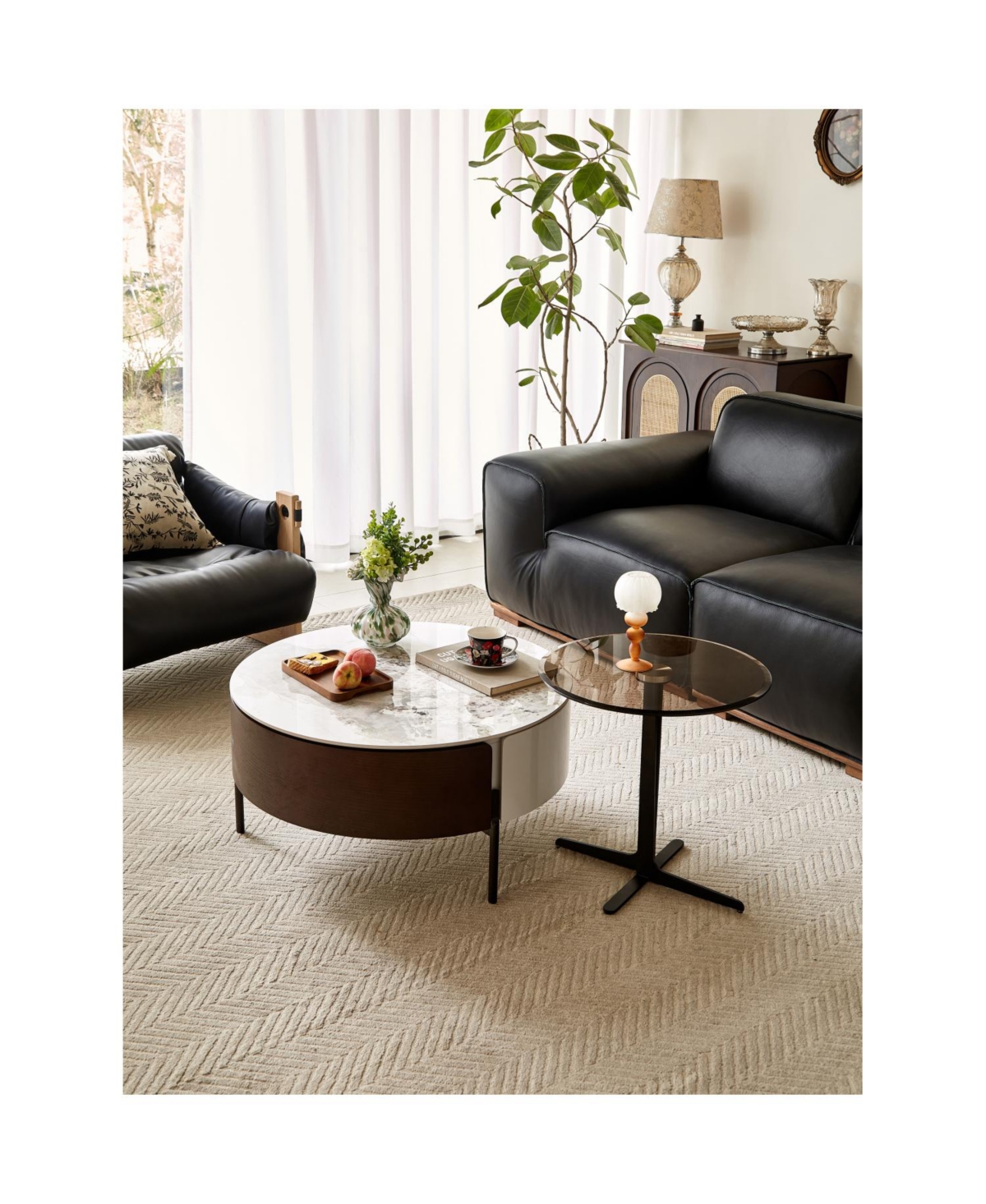 Click here for Streamdale Modern White & Wood Coffee Table with D... prices