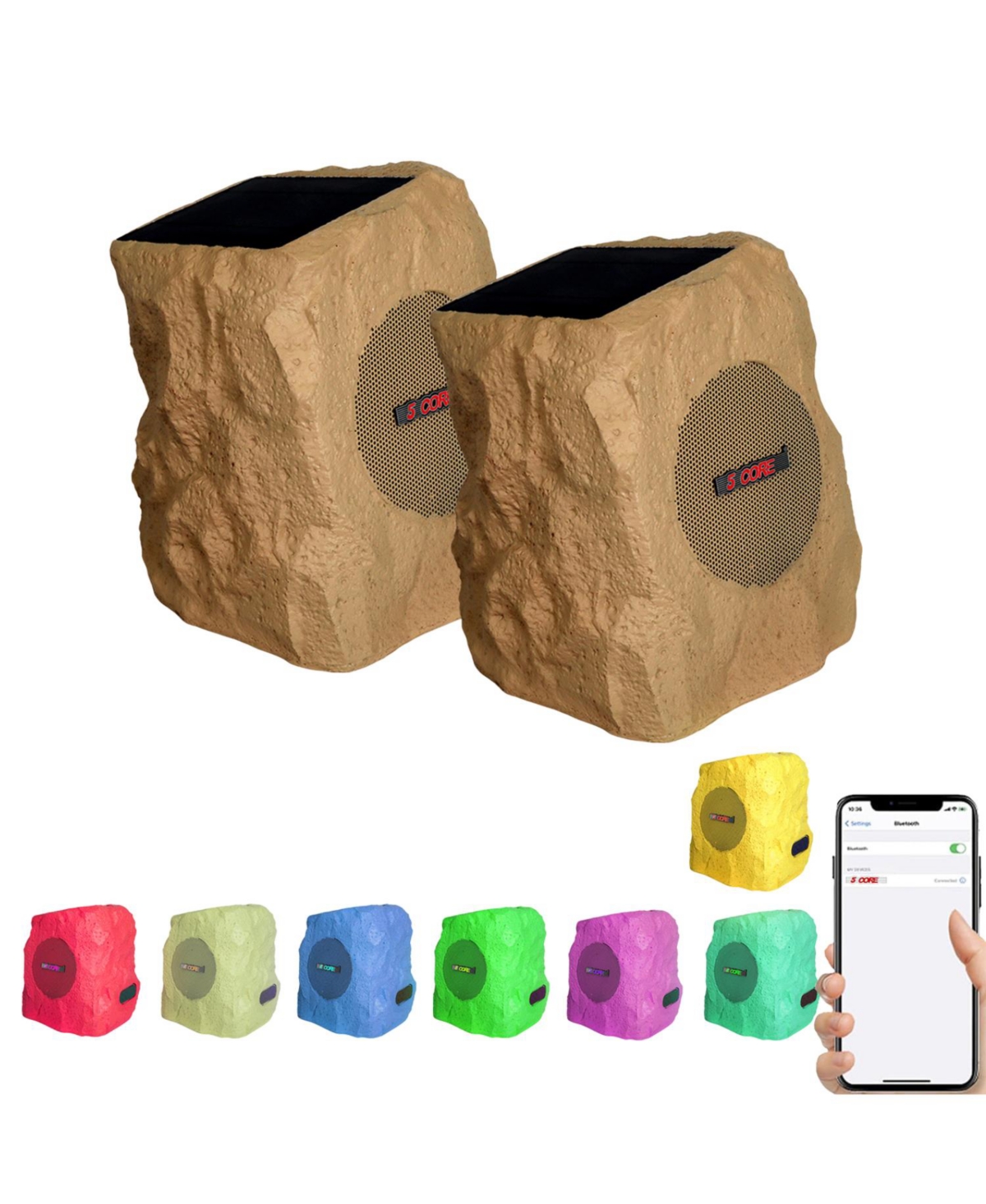 Click here for 5 Core Rock Speaker Outdoor Waterproof Bluetooth G... prices
