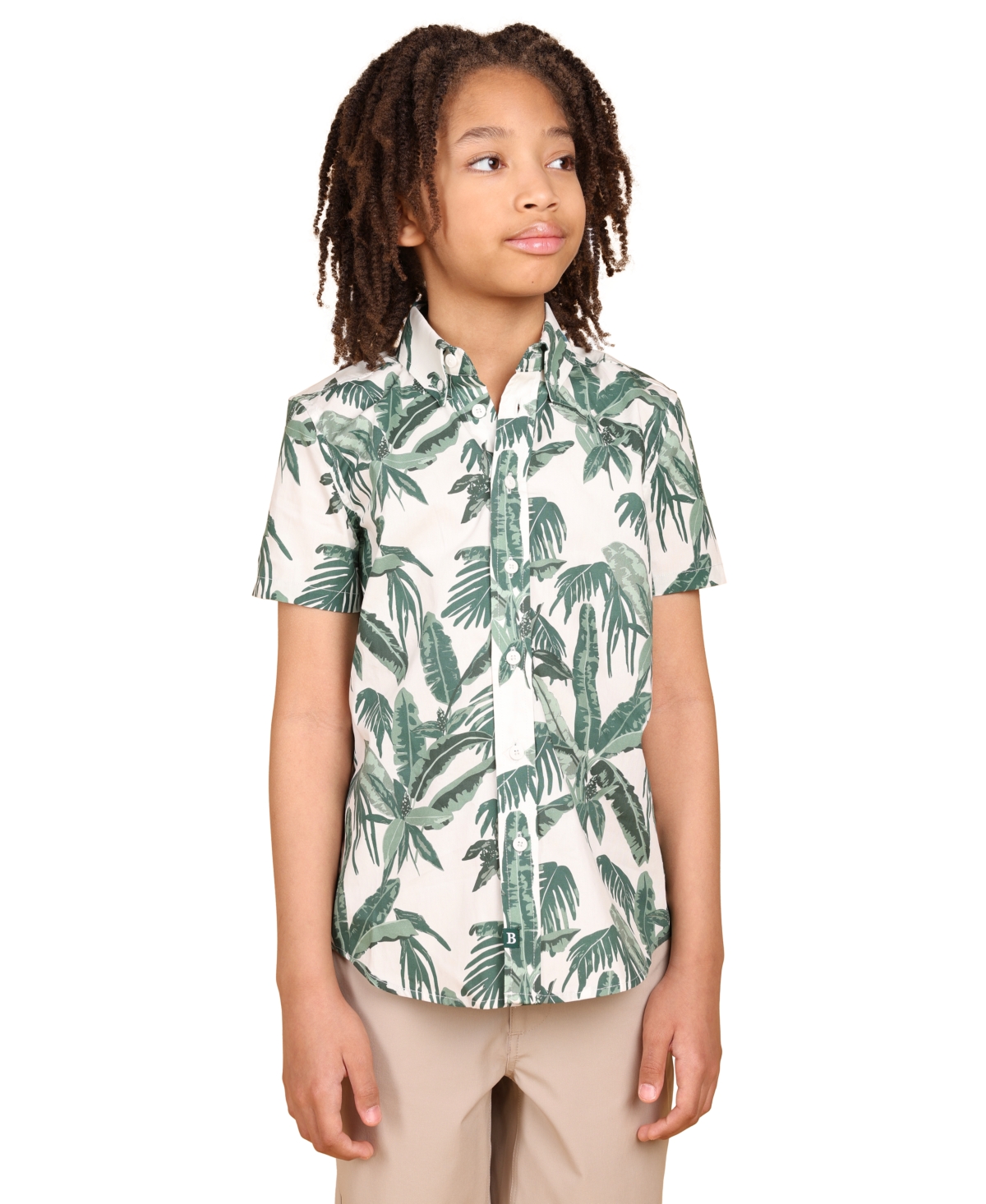 Click here for B By Brooks Brothers Big Boys Palm Tree Graphic Po... prices