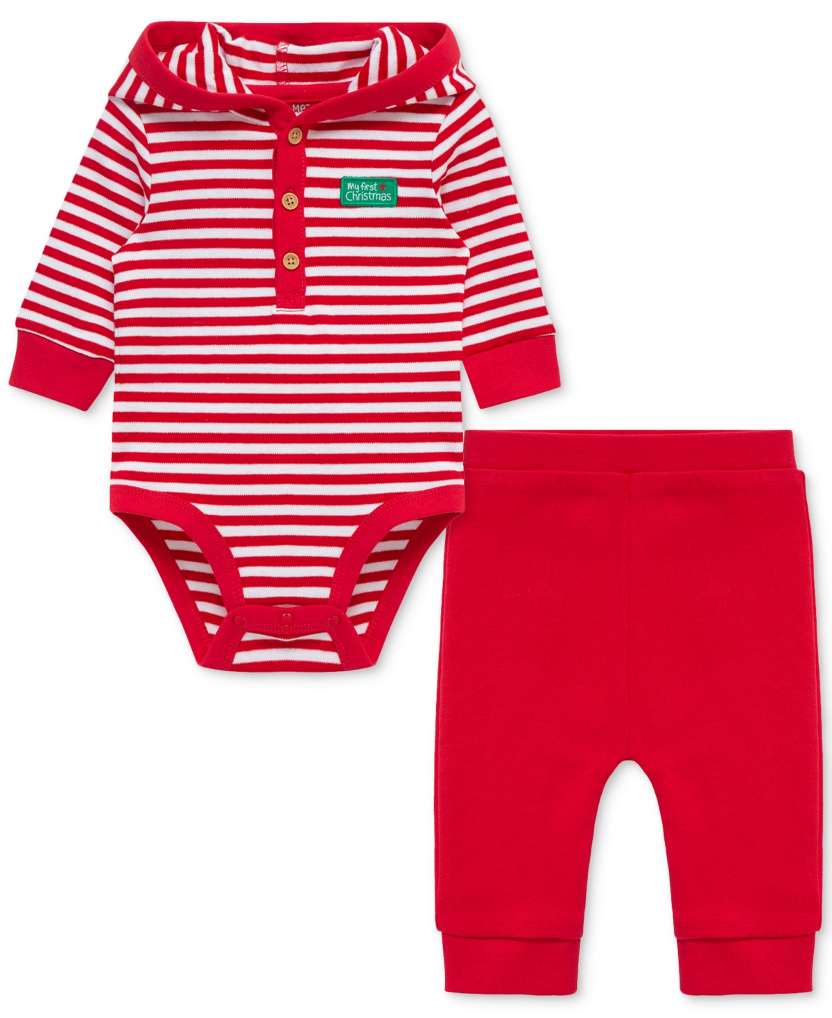 Click here for Little Me Baby Boys Cotton Santa Bodysuit & Pants... prices