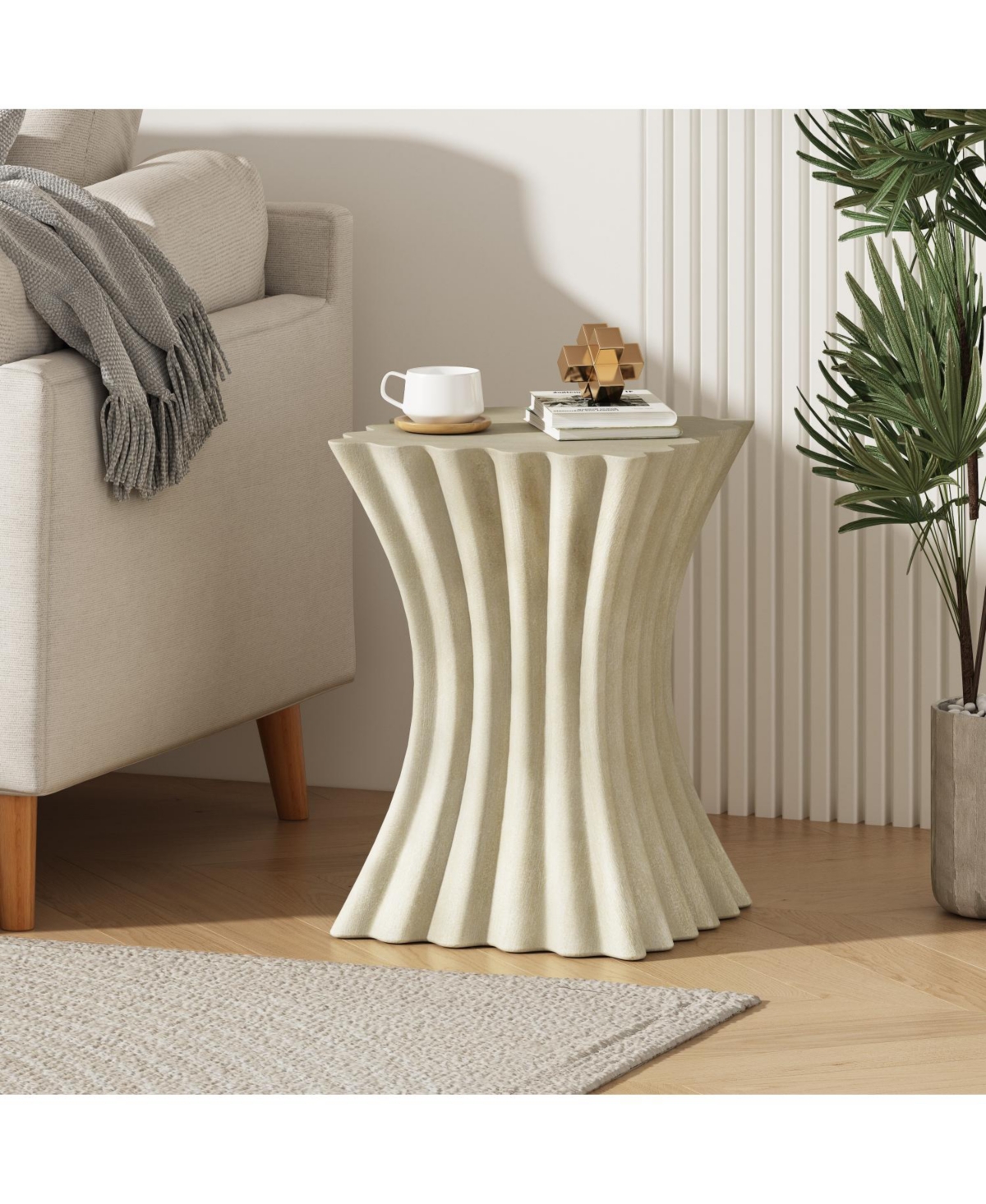 Click here for Streamdale Archaistic Wavy Side Table - Antique br... prices