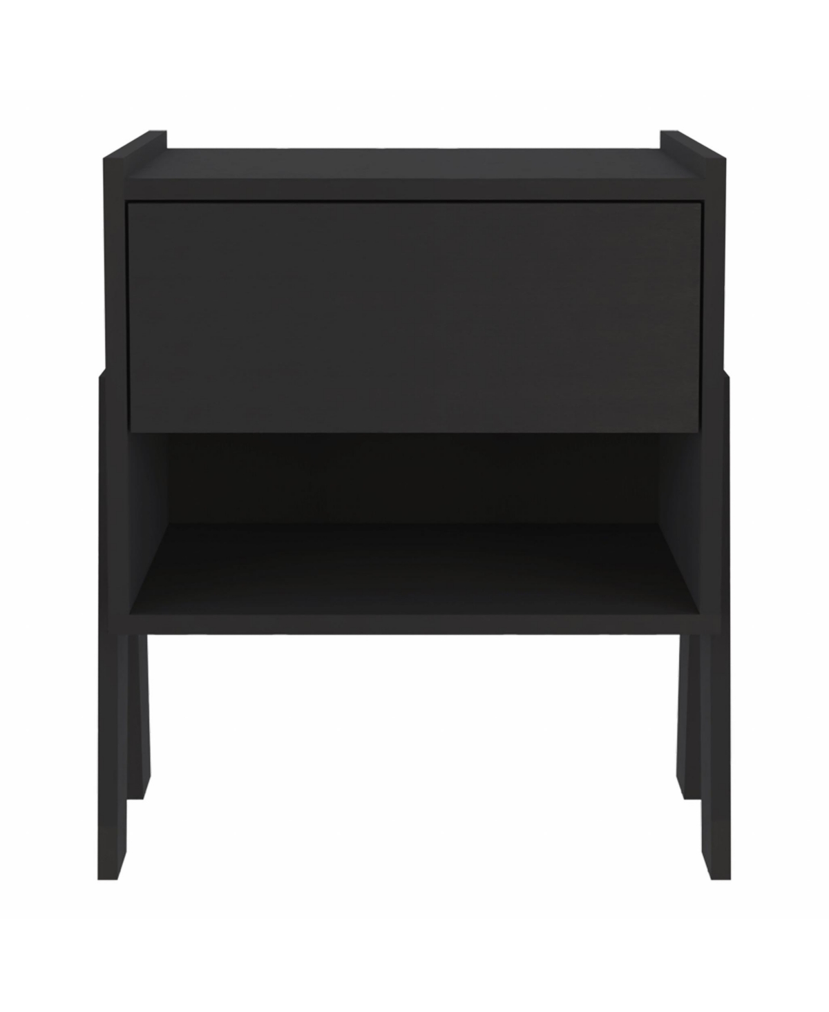 Click here for Rectangular One Drawer Nightstand with Wood Top fo... prices