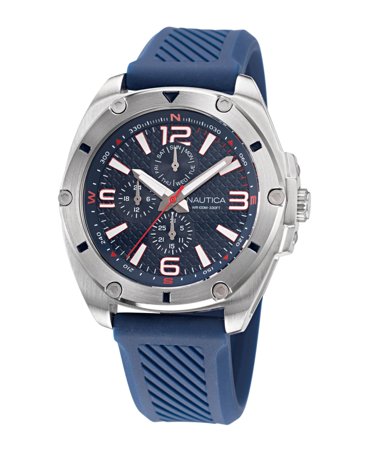 Click here for Nautica Mens Analog Blue Silicone Watch  44mm - Bl... prices