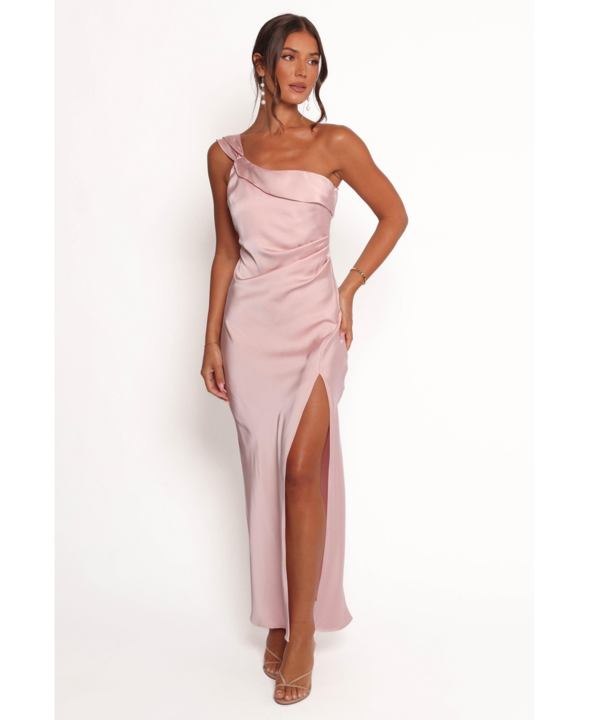 Click here for Petal and Pup Womens Lolana Draped One Shoulder Dr... prices