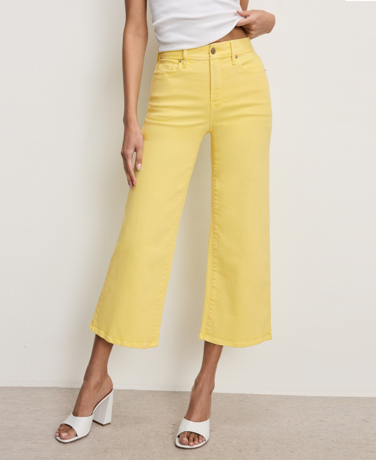 Click here for Good American Womens Good Waist Cropped Palazzo Pa... prices