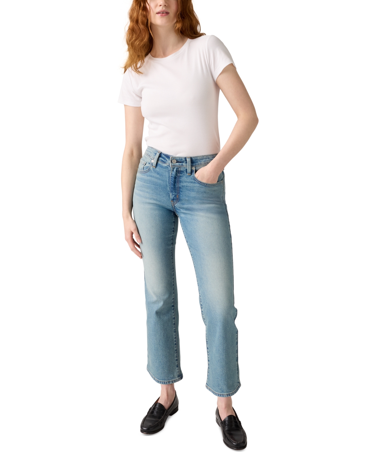 Click here for Levis Womens 725 High-Rise Kick Boot Jeans - Play... prices