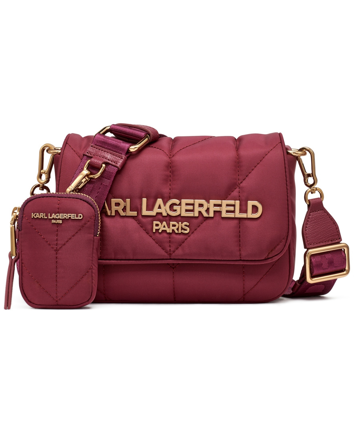 Click here for Karl Lagerfeld Paris Voyage Messenger Bag - Wine prices