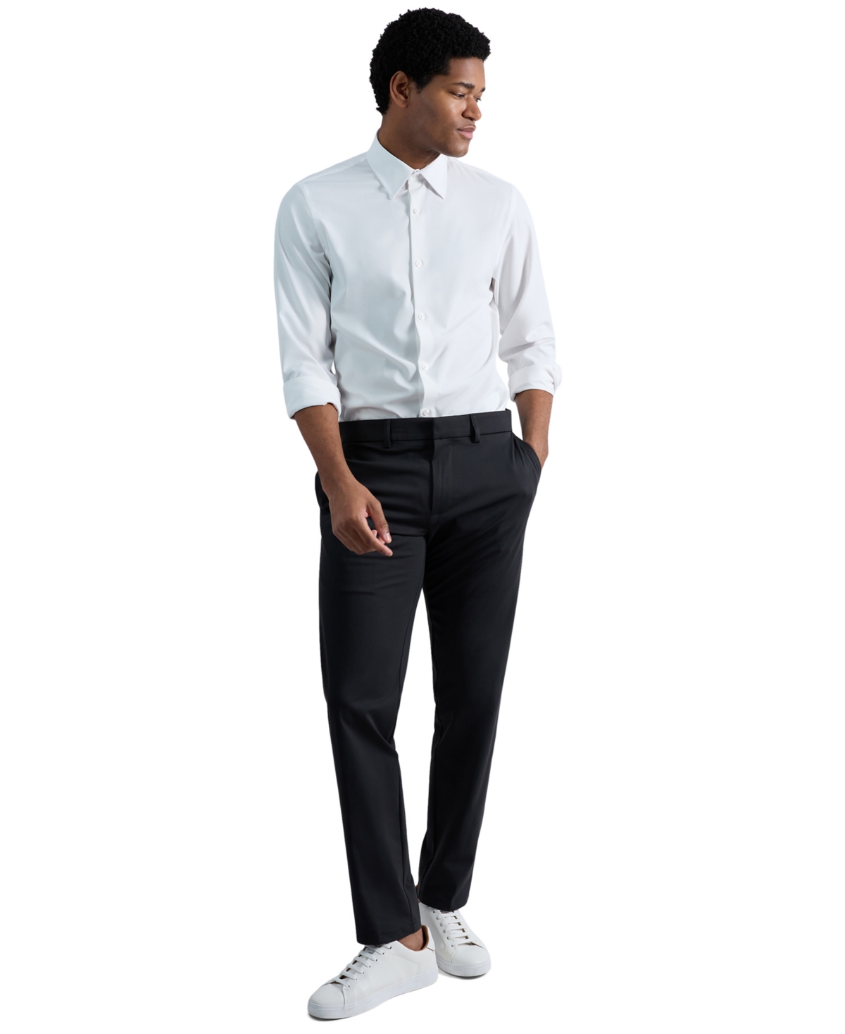 Click here for Kenneth Cole Reaction Mens Slim-Fit Knit Pants - B... prices