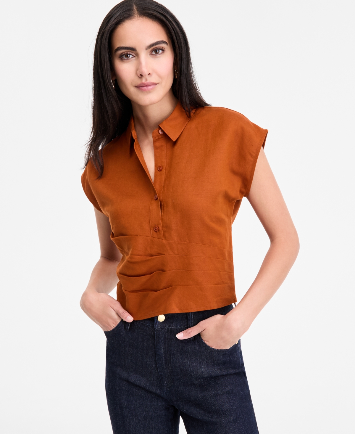 Click here for I.n.c. International Concepts Womens Linen-Blend W... prices