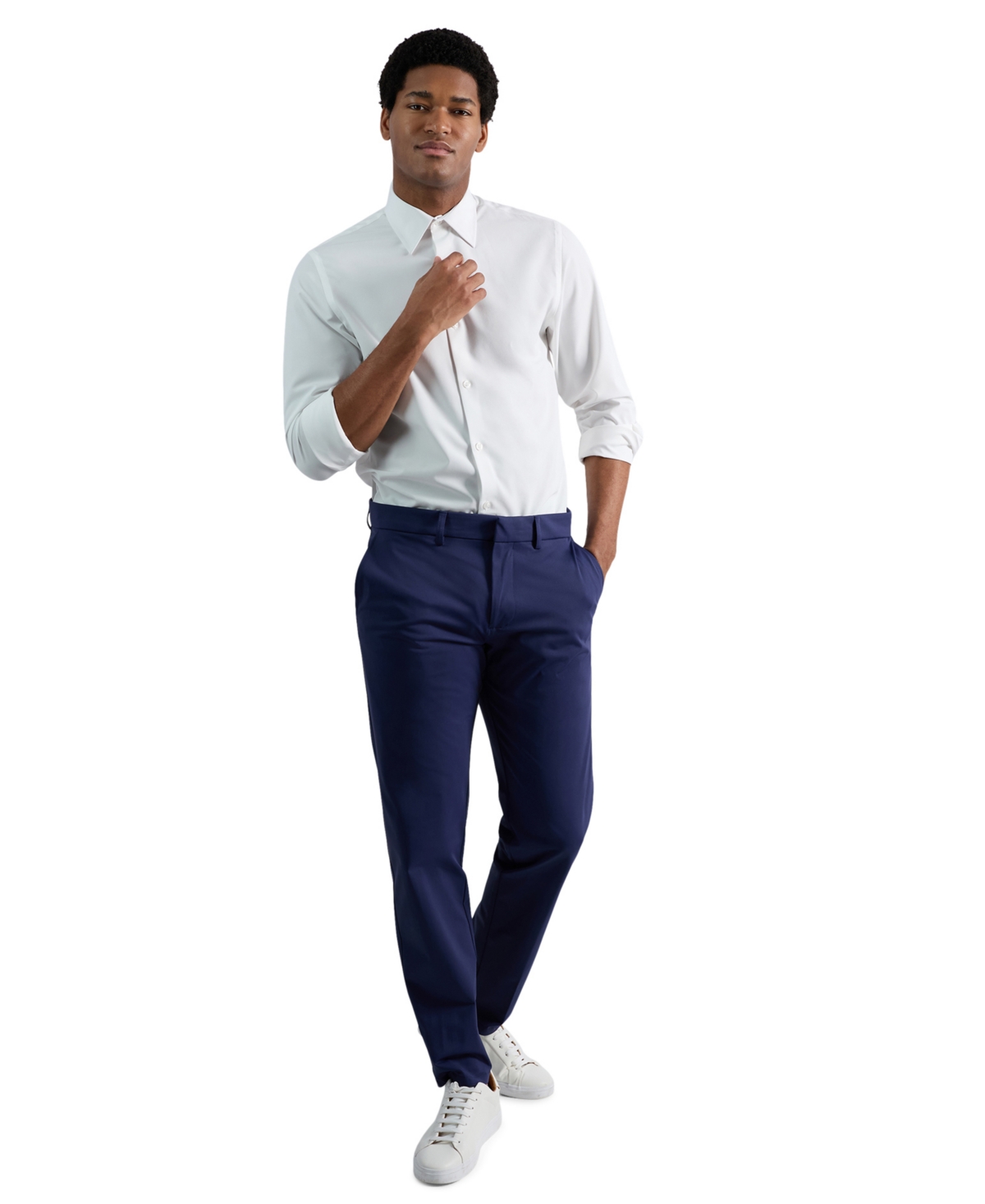 Click here for Kenneth Cole Reaction Mens Slim-Fit Knit Pants - N... prices