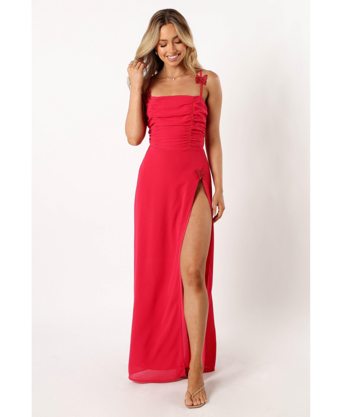 Click here for Petal and Pup Womens Monarch Maxi Dress - Red prices