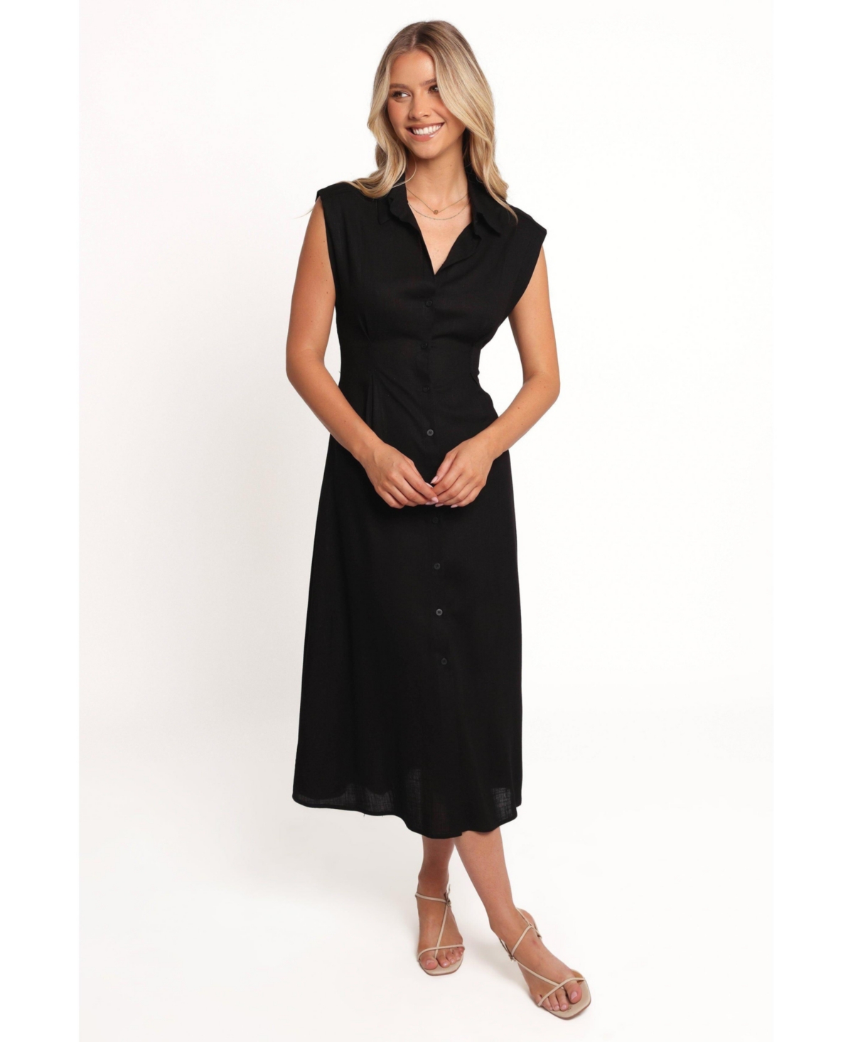 Click here for Petal and Pup Womens Cami Midi Dress - Black prices