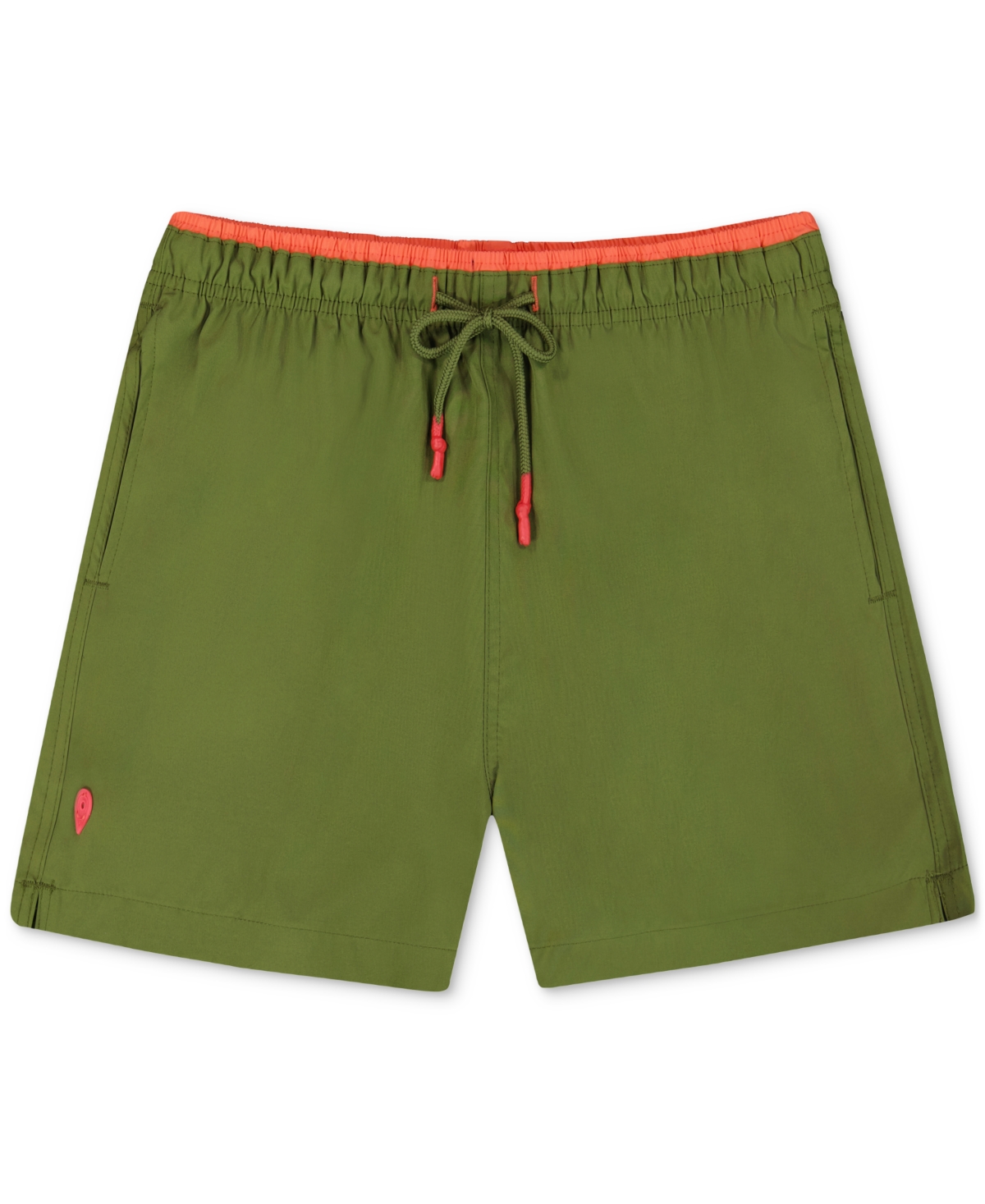 Click here for Sunset x Vine Mens Solid Woven Swim Trunks - Green prices