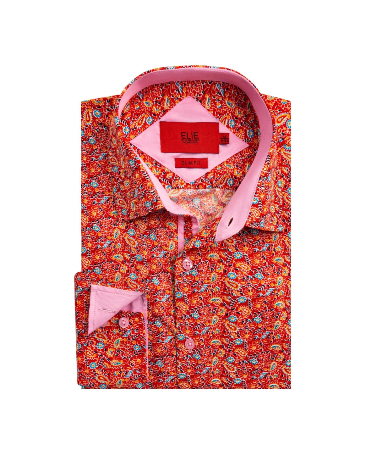 Click here for Elie Balleh Big Boys Slim Fit Paisley Print Shirt... prices