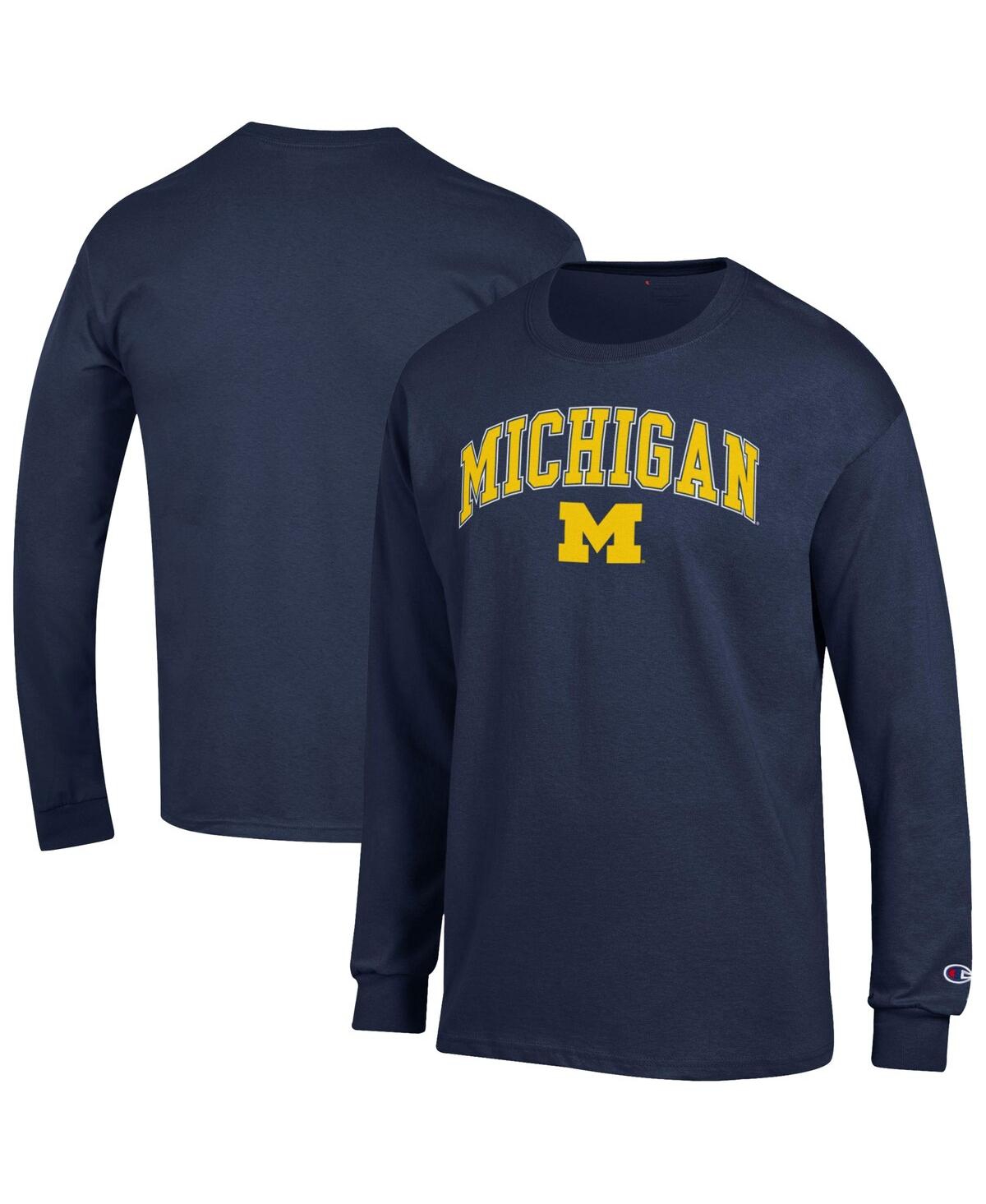 Click here for Champion Mens Navy Michigan Wolverines Arch Over L... prices