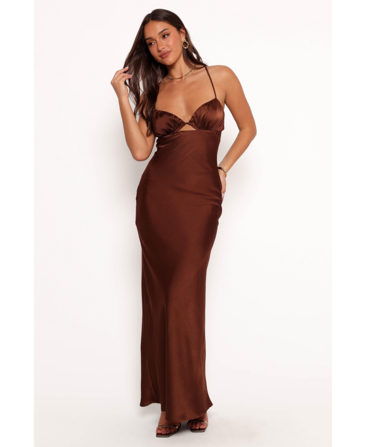 Petal and Pup Womens Amalia Maxi Dress - Chocolate