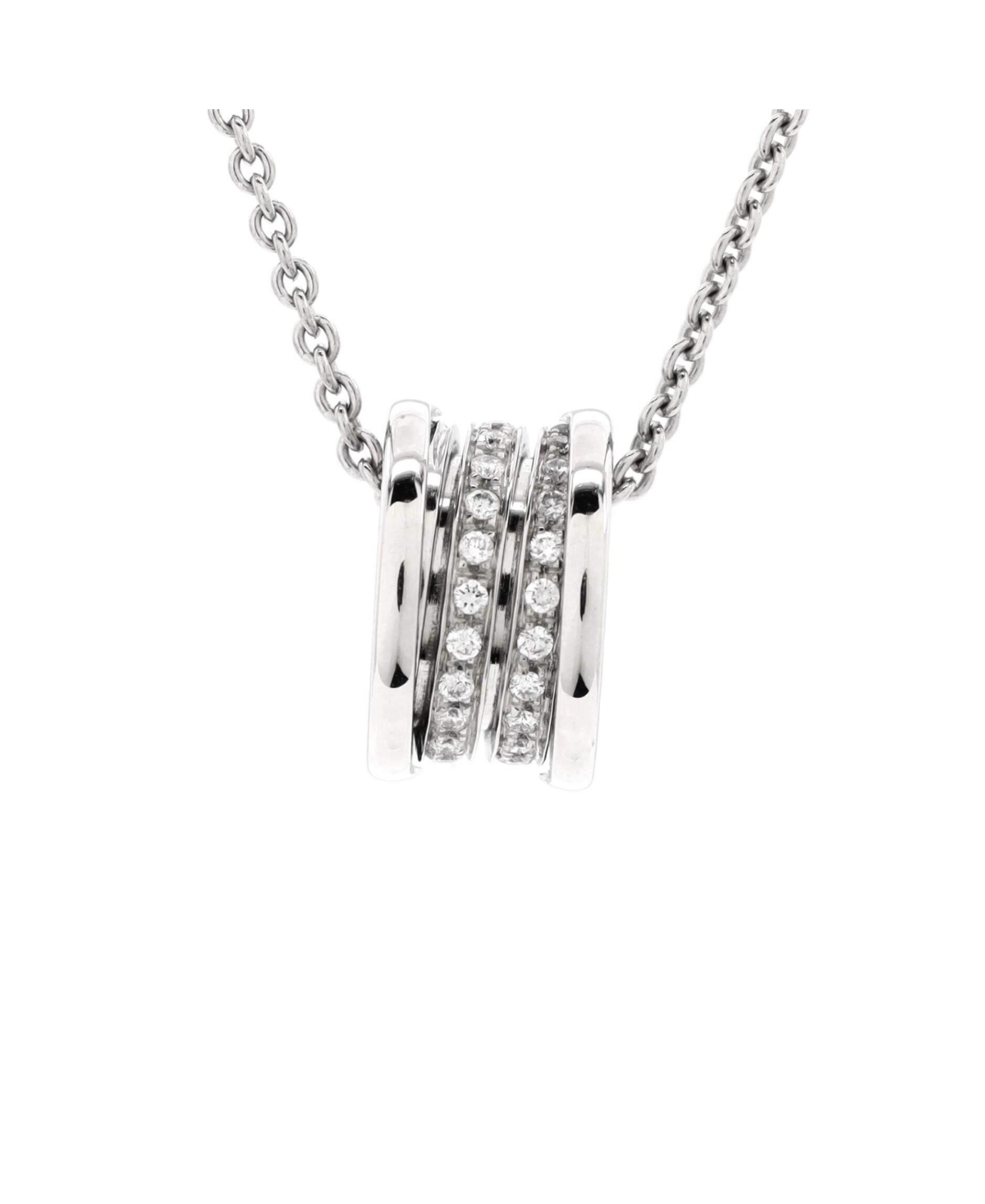 Click here for Pre-Owned Bvlgari B.Zero1 Pendant Necklace 18K Whi... prices