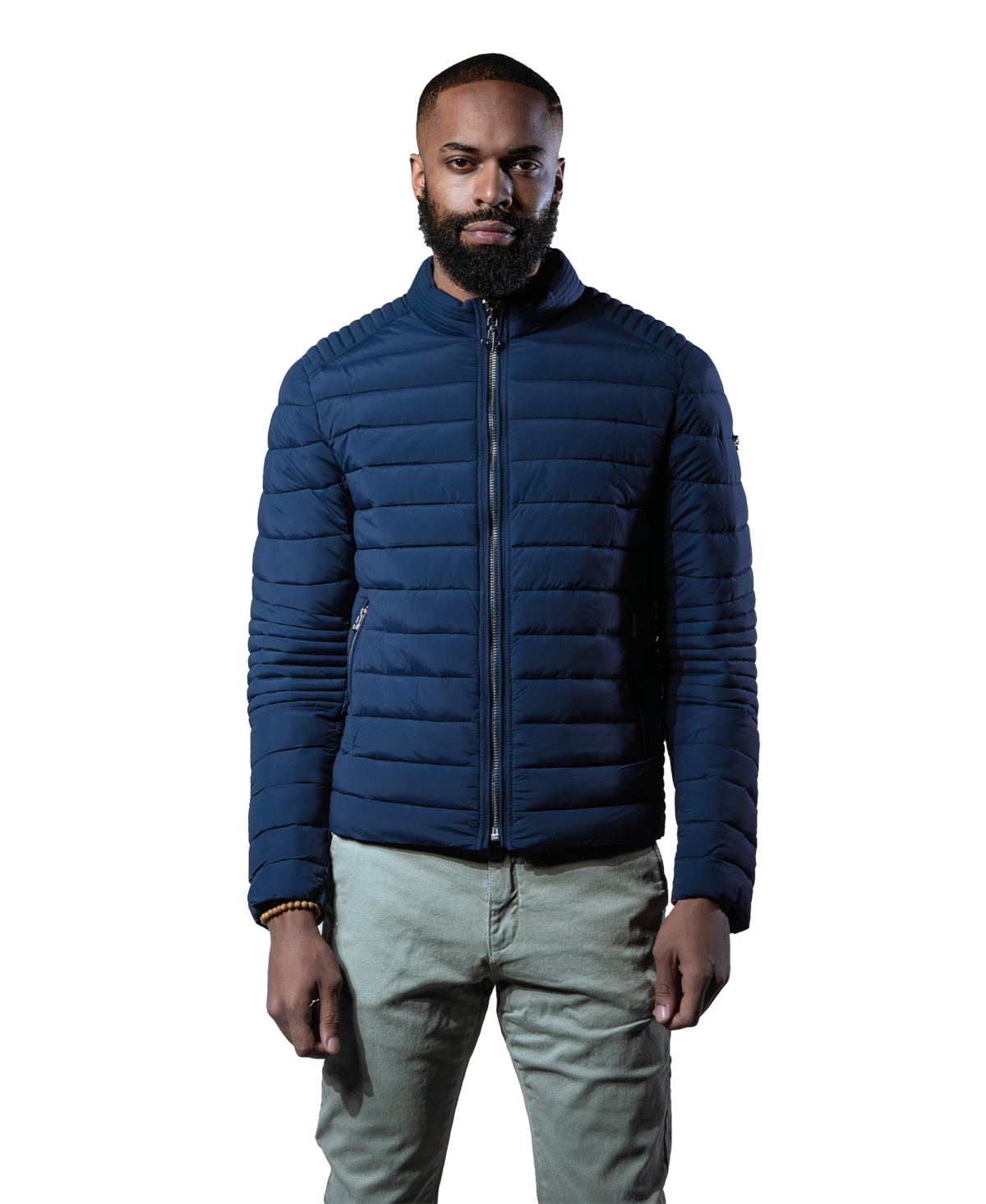 Click here for Woodpecker Mens Moto Jacket - Navy prices