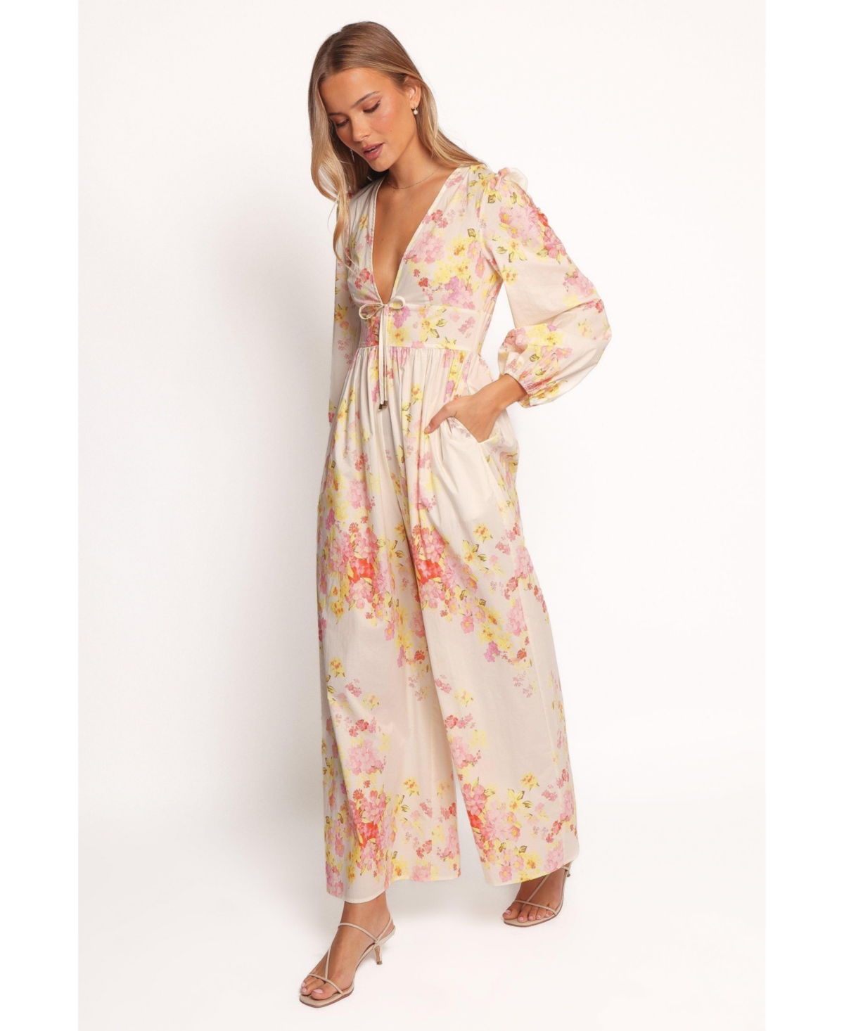 Click here for Petal and Pup Womens Celestine Jumpsuit - Pink flo... prices