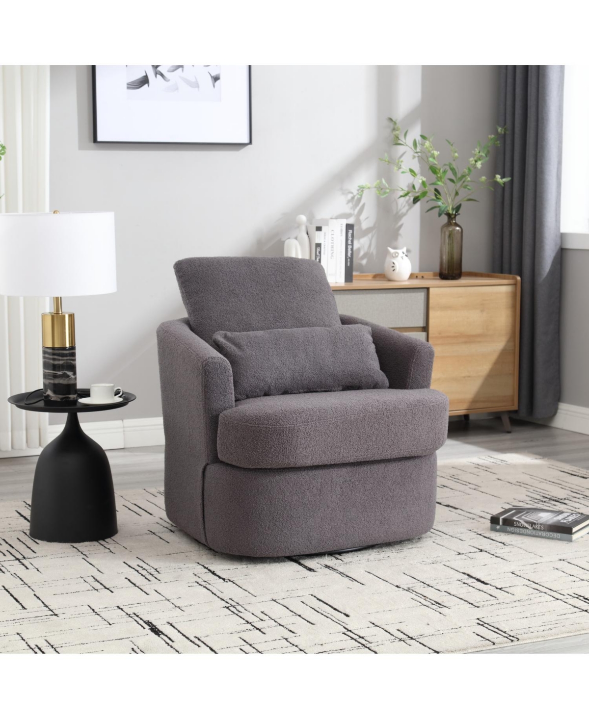 Click here for Streamdale Furniture Swivel Barrel Chair  Comfy Ro... prices