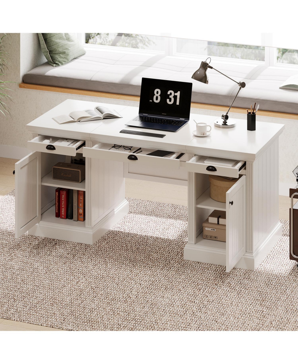 Click here for Streamdale Furniture 67 Executive Computer Desk wi... prices