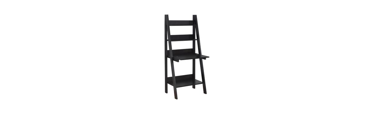 Click here for Compact Ladder Writing Desk with Built-in Bookshel... prices