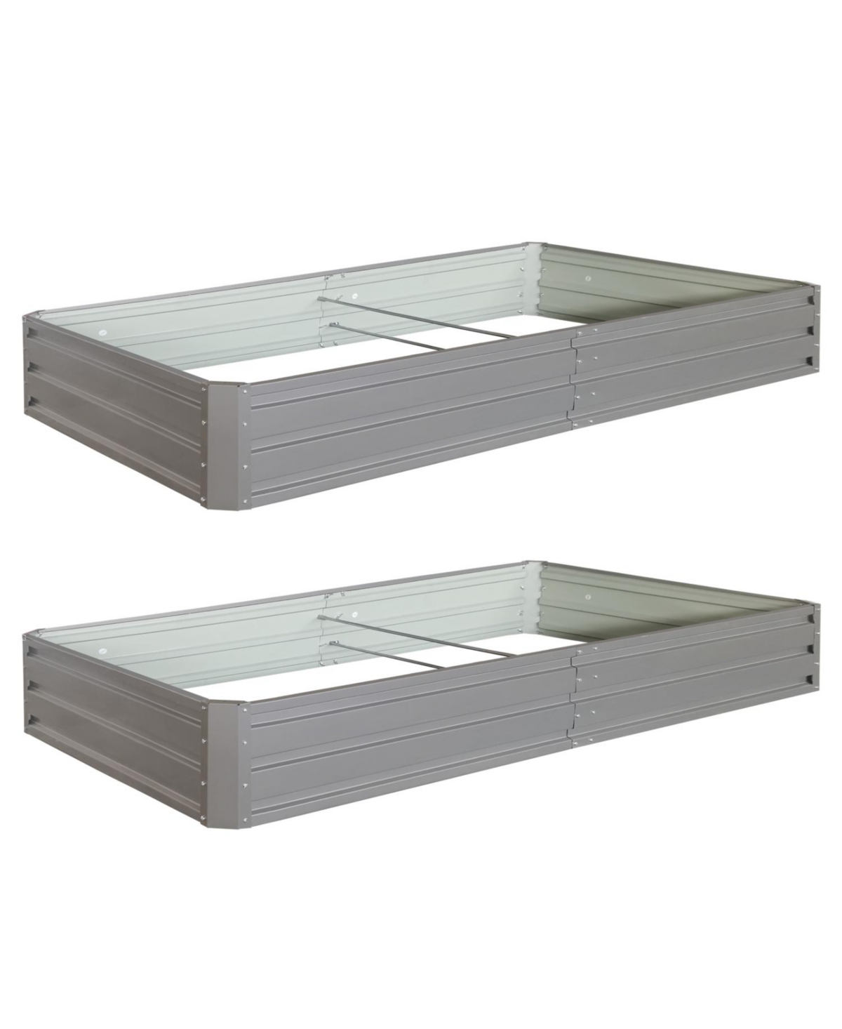 Click here for Metal Garden Bed Planter Box (2-Pack) - Grey - Gre... prices