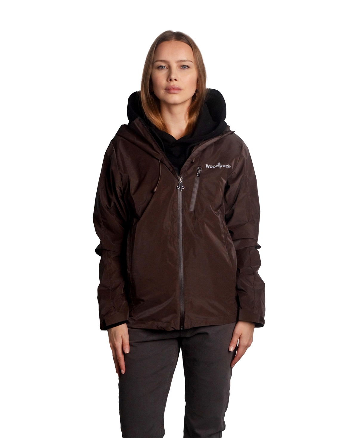 Click here for Woodpecker Womens Wind Shell Jacket - Mocha diamon... prices