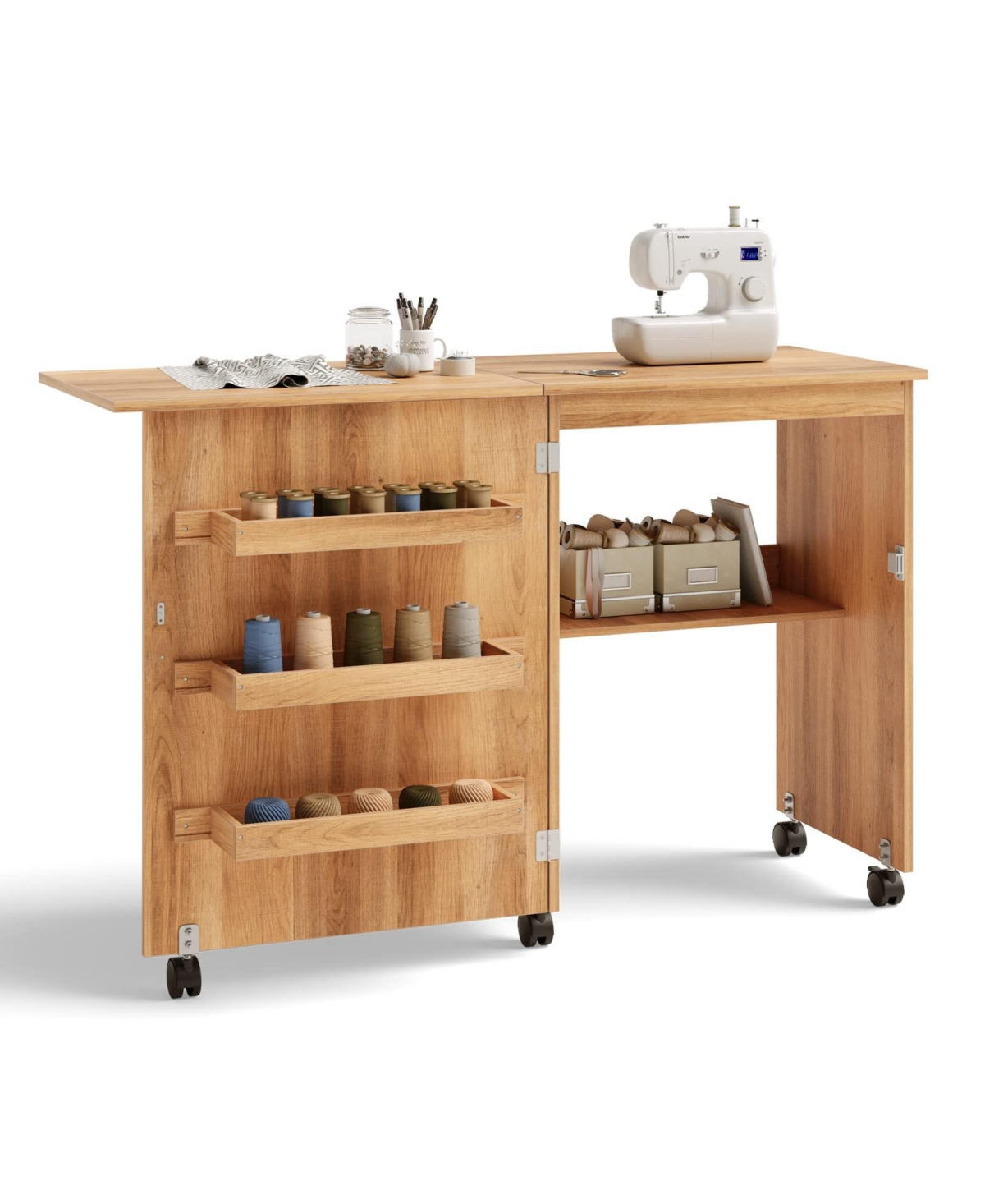 Click here for Multipurpose Folding Sewing Table Craft Station wi... prices
