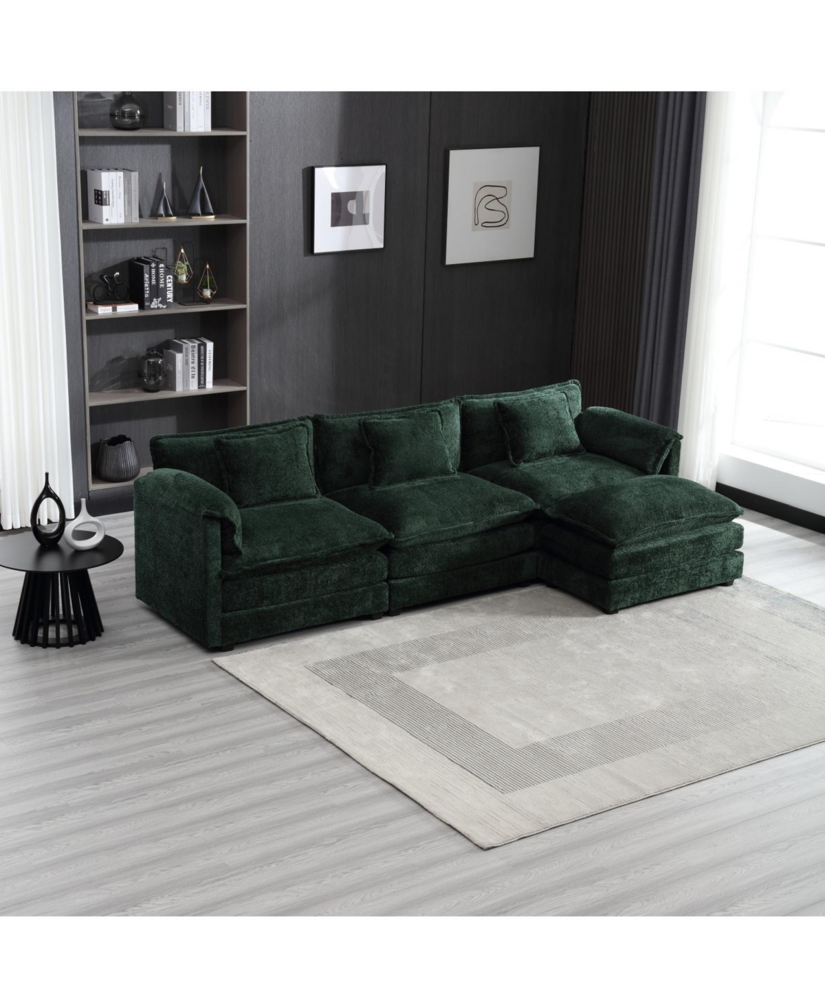 Click here for Streamdale Furniture Modern Large boucle Fabric L-... prices