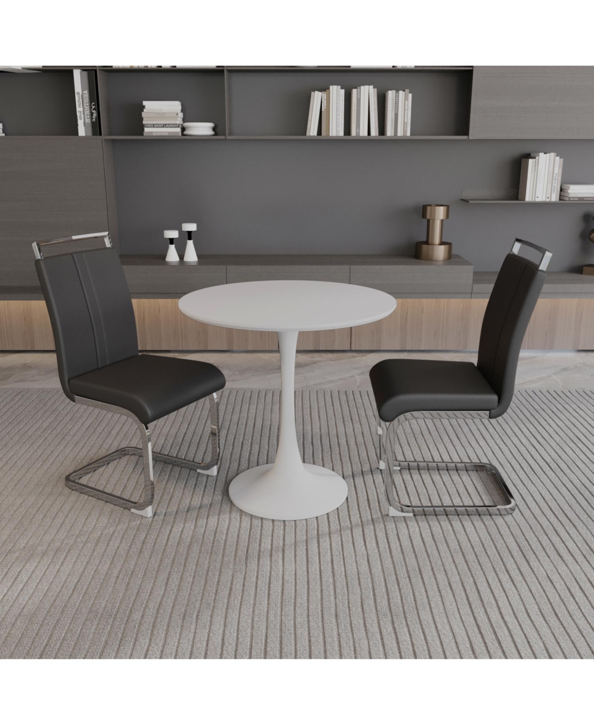 Click here for Streamdale Modern White Tulip Dining Table with 2... prices