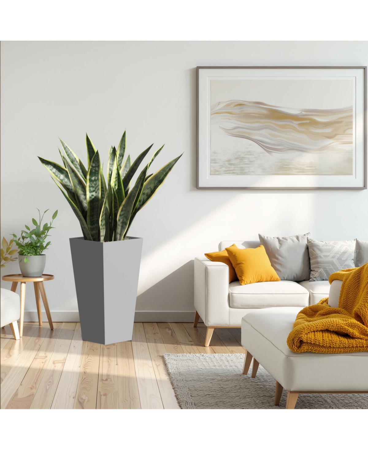 Click here for 25" Metal Tapered Planter - Outdoor/Indoor Ga... prices