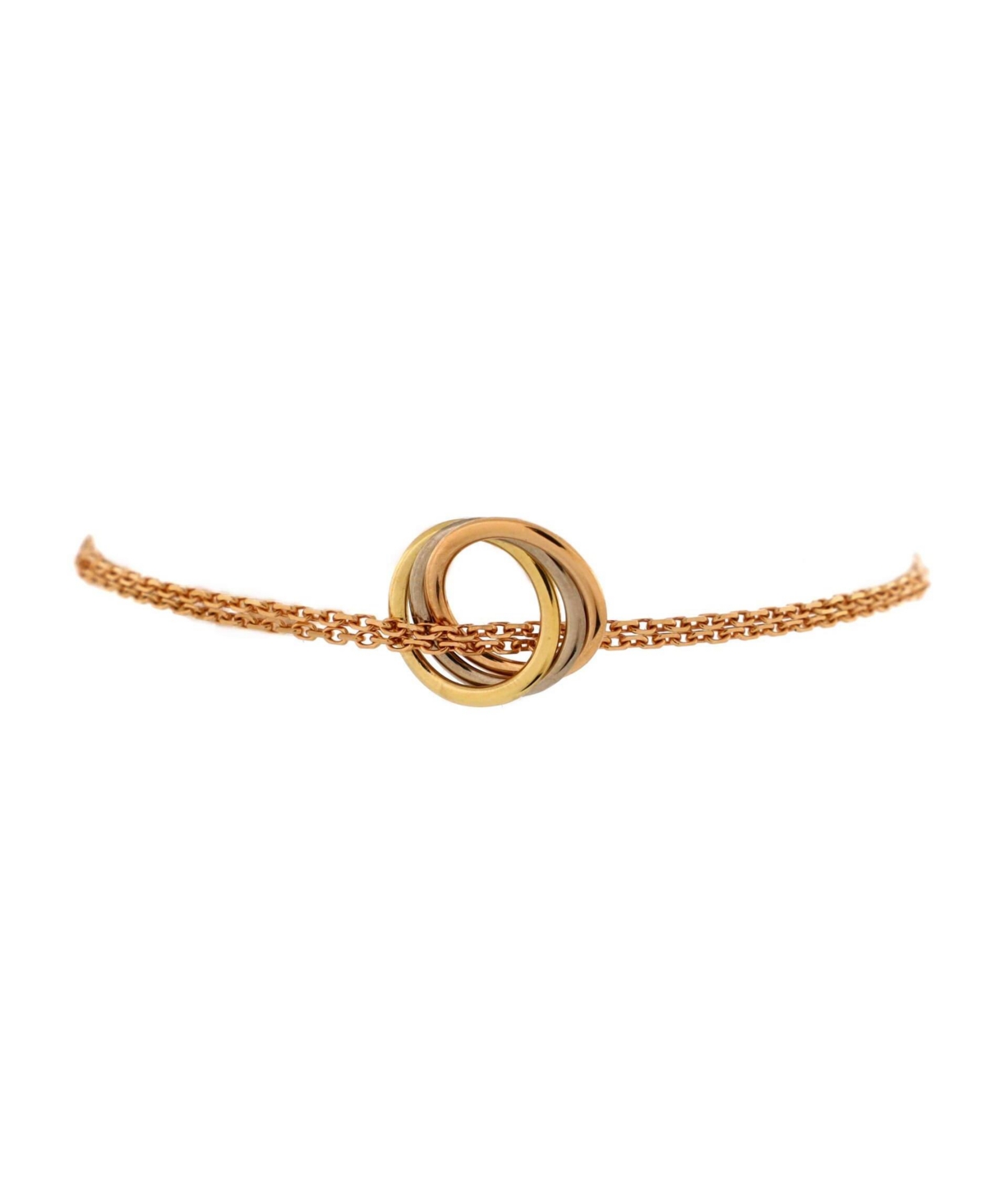 Click here for Pre-Owned Cartier Trinity Chain Bracelet 18K Trico... prices