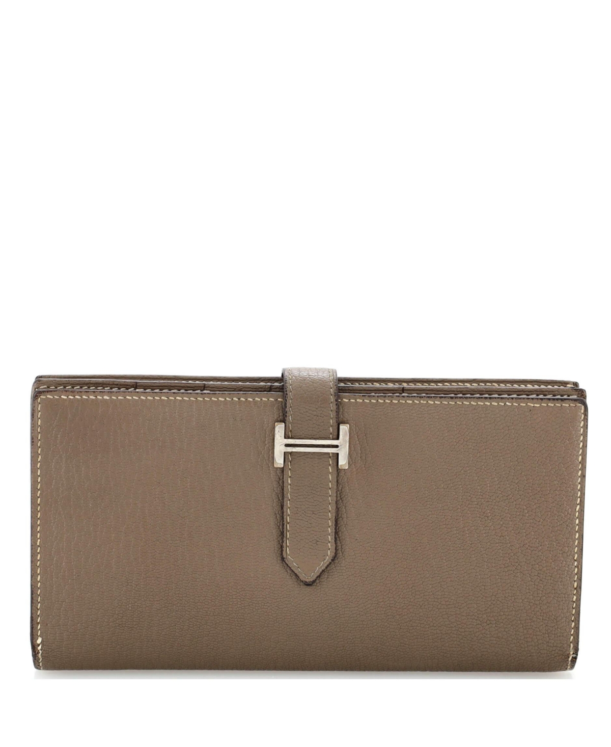 Click here for Pre-Owned Hermes Long Bearn Wallet Chevre Mysore -... prices