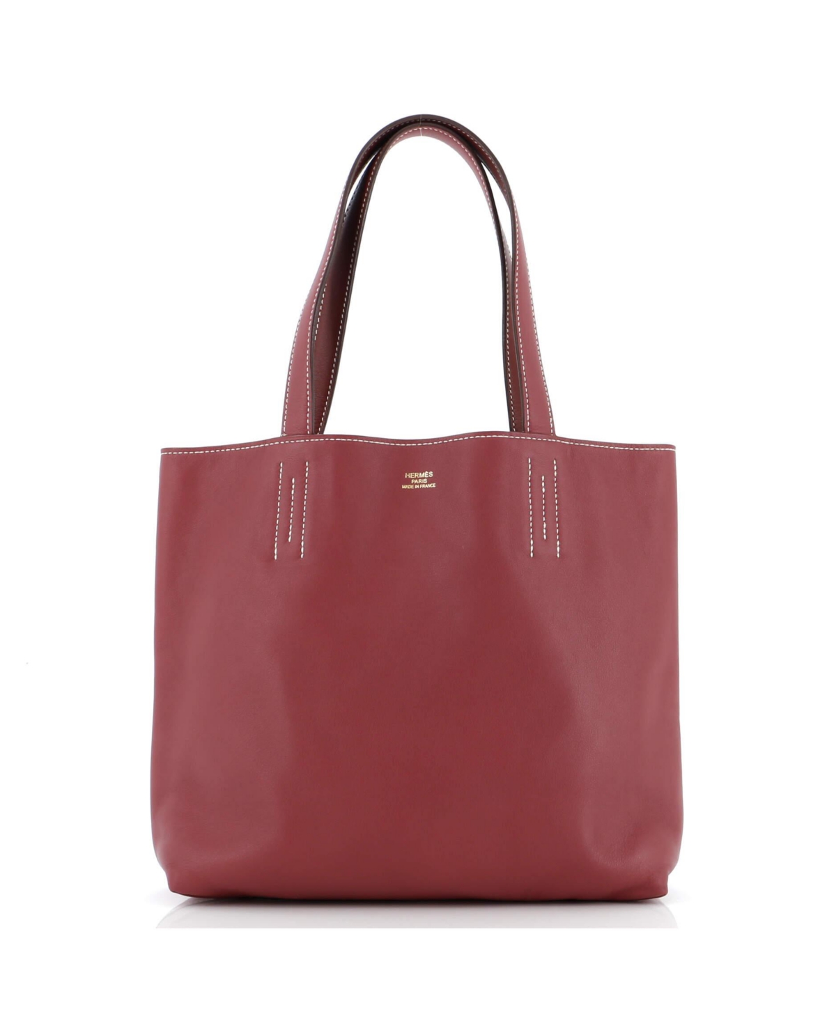 Click here for Pre-Owned Hermes 28 Double Sens Tote Veau Sikkim -... prices