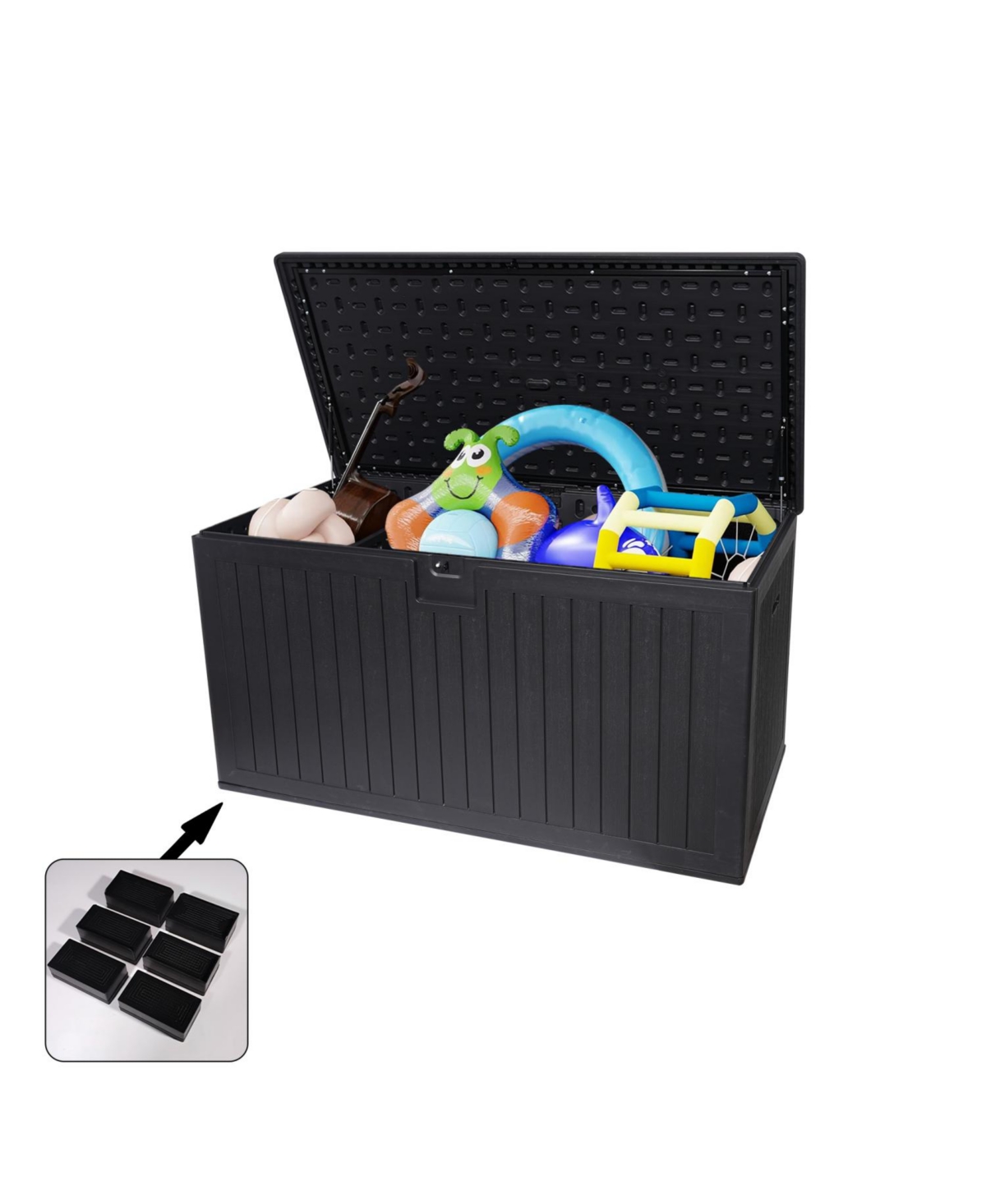Click here for 230 Gallon Resin Outdoor Deck Box - Waterproof & L... prices