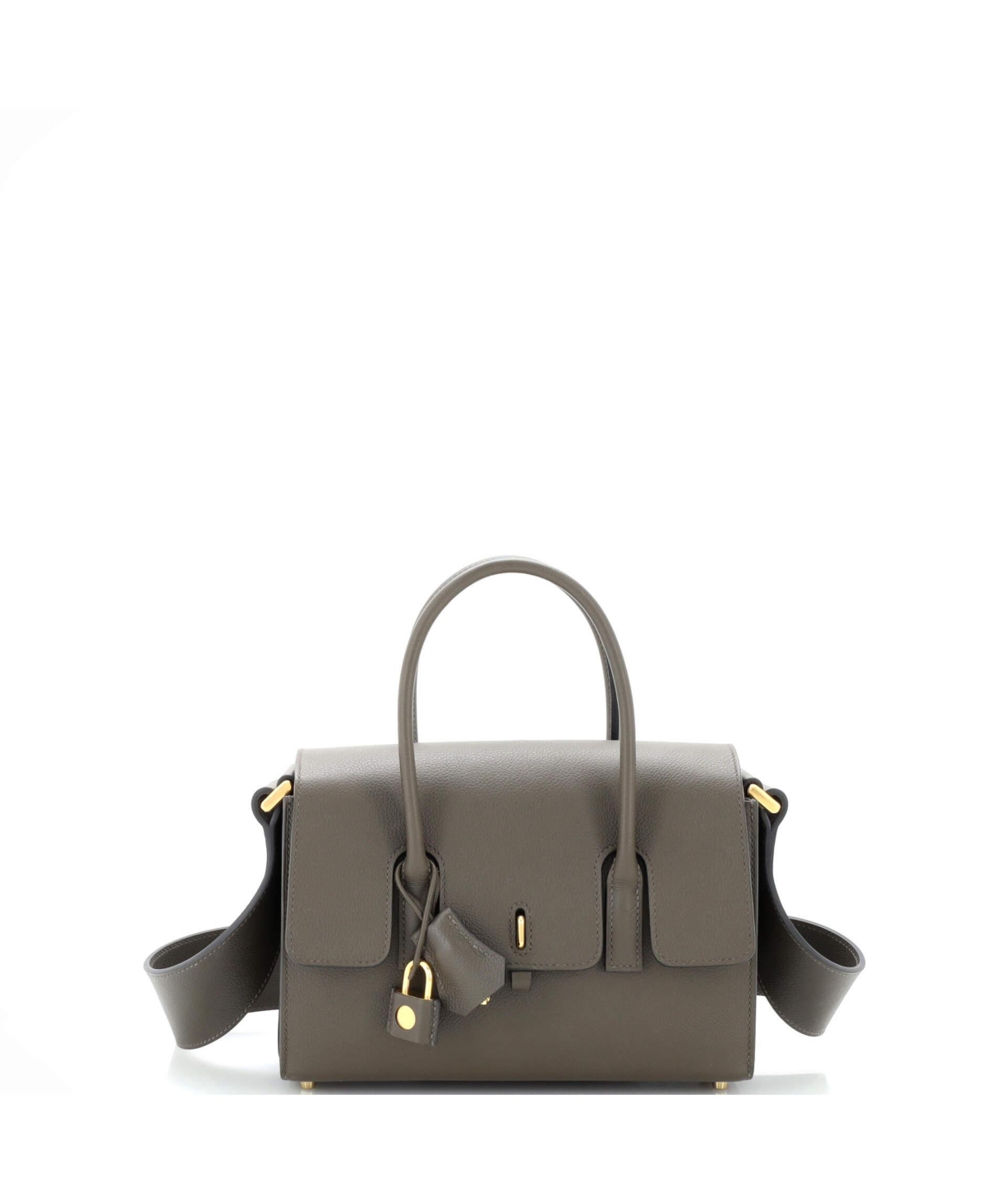 Click here for Pre-Owned Hermes 22 Drag 2 Bag Evercolor - Dark gr... prices