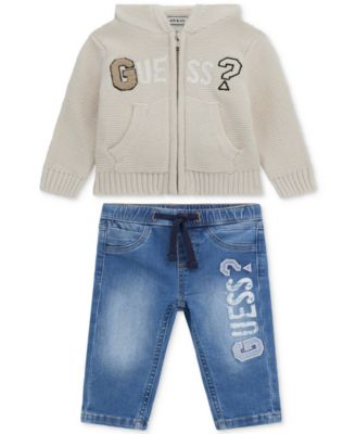 Click here for Guess Baby Boys Hooded Long Sleeve Zip Up Sweater... prices