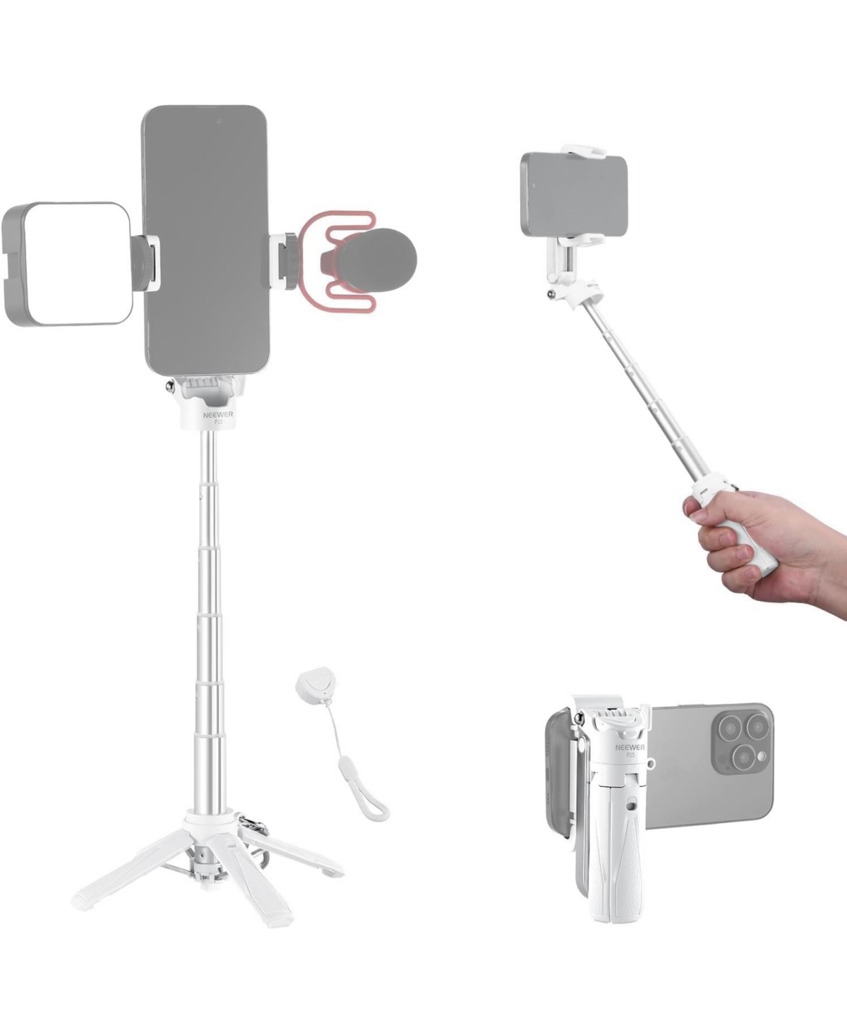 Click here for Neewer Selfie Stick with Detachable Bluetooth Remo... prices