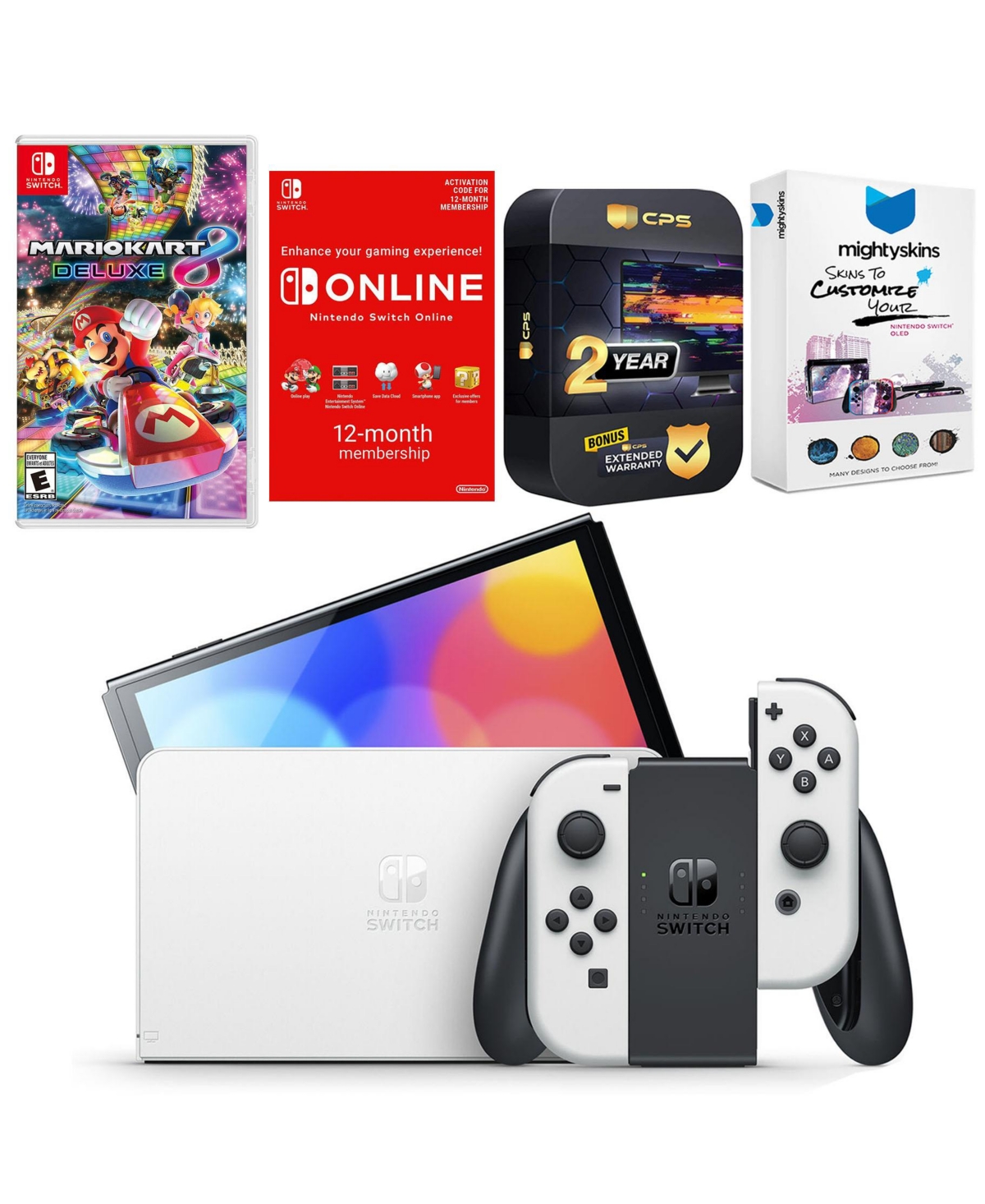 Click here for Nintendo Switch White Oled Console with Mario Kart... prices