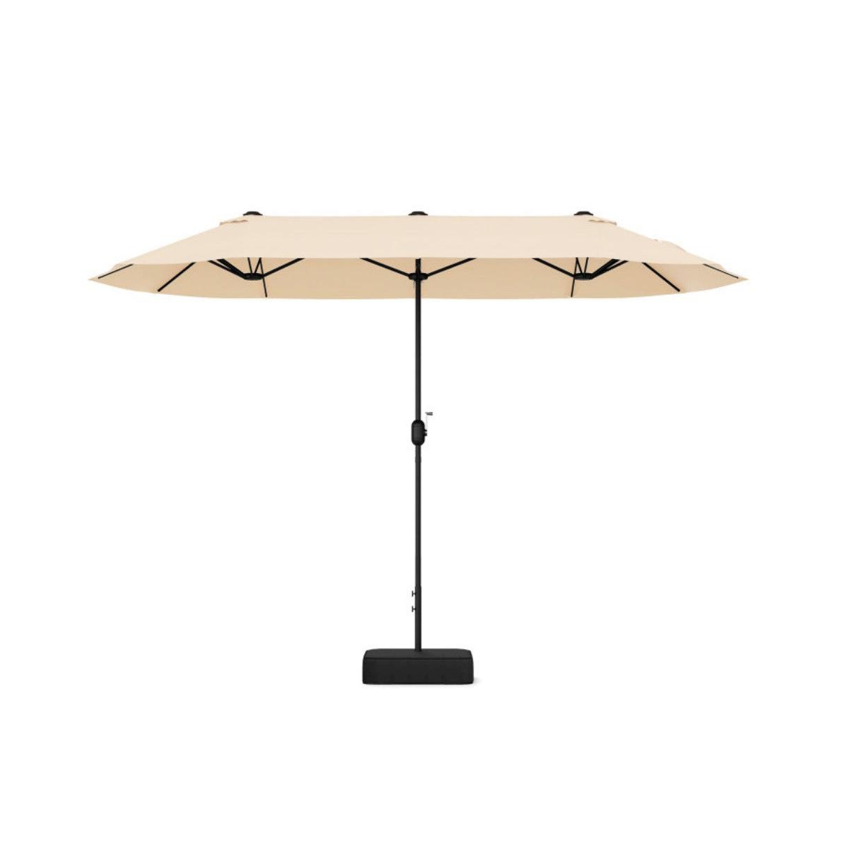 Click here for 13 Feet Double-Sided Patio Twin Table Umbrella wit... prices