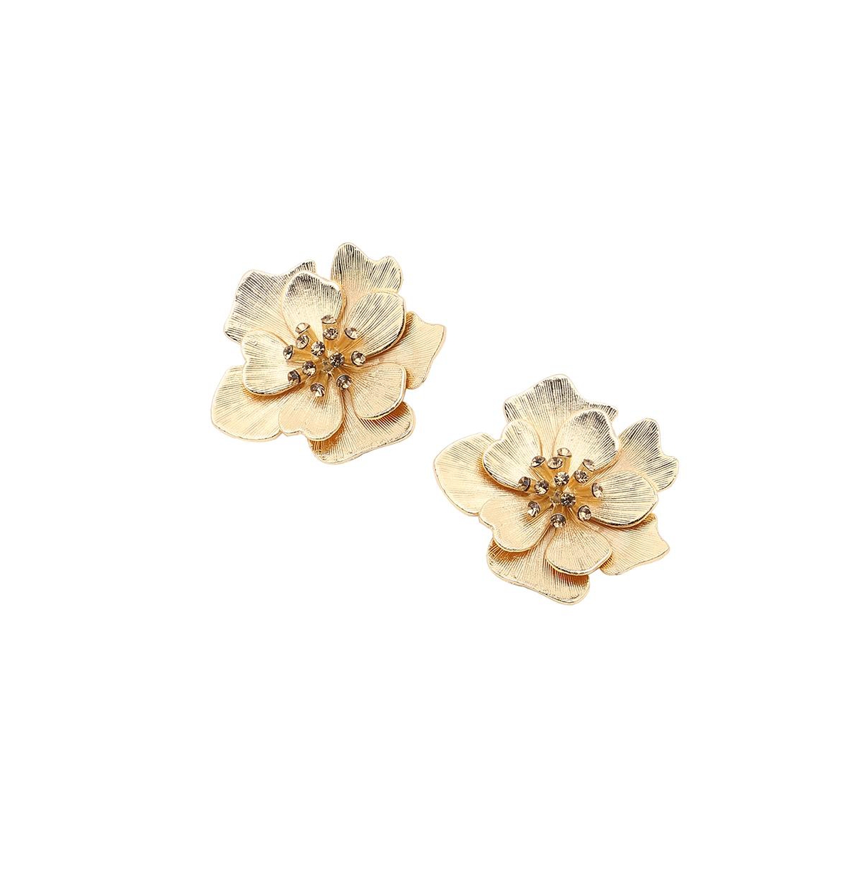 Click here for Sohi Flower Stud Earrings - Gold prices