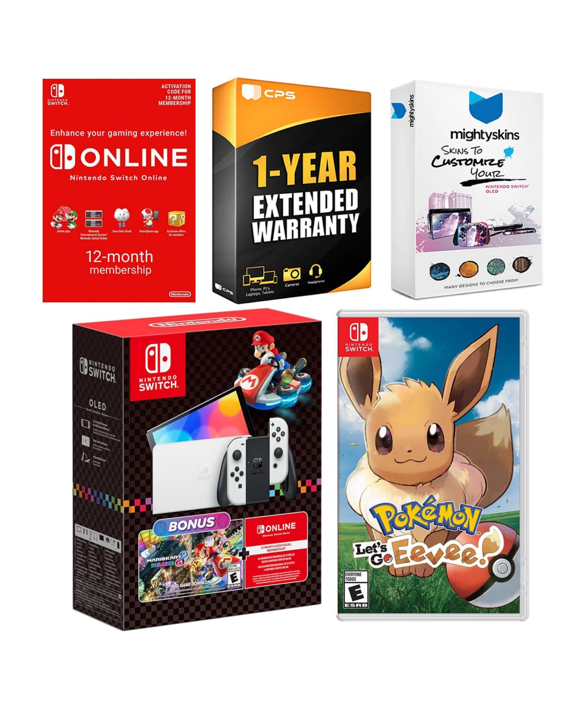 Click here for Nintendo Switch Oled Console Mario Kart 8 Bundle w... prices
